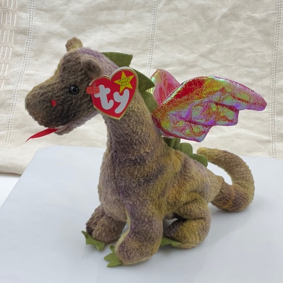 Ty | Toys | Retired Ty 998 Scorch The Fire Breathing Winged Dragon ...